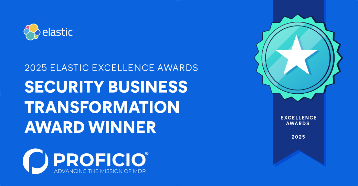 Proficio Wins 2025 Elastic Excellence Award